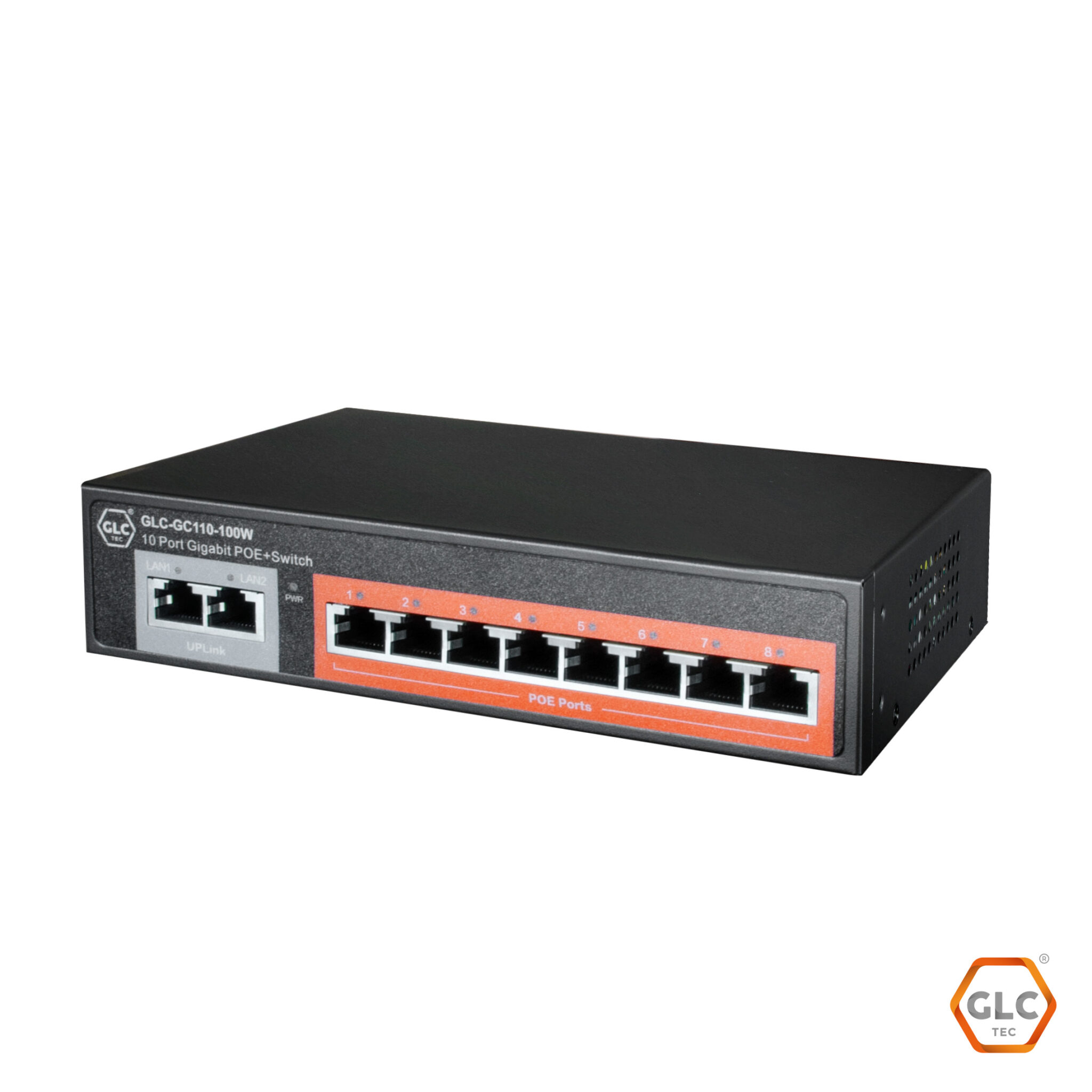 GLC-GC110-100W 10 Port Gigabit POE Switch - Sawerin Networks