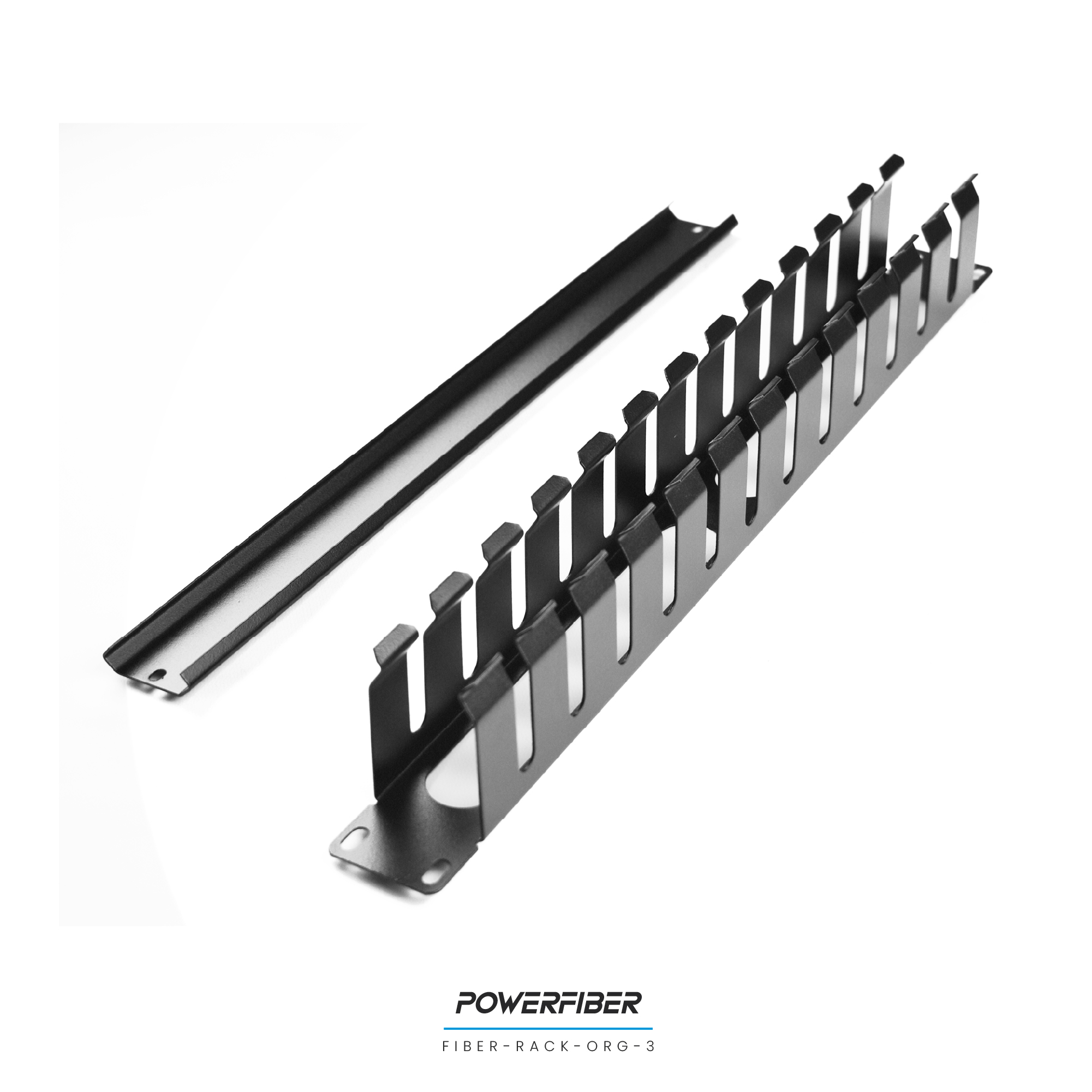POWERFIBER FIBER-RACK-ORG-3 ORGANIZADOR DE CABLEADO CON TAPA 1 UNIDAD ...