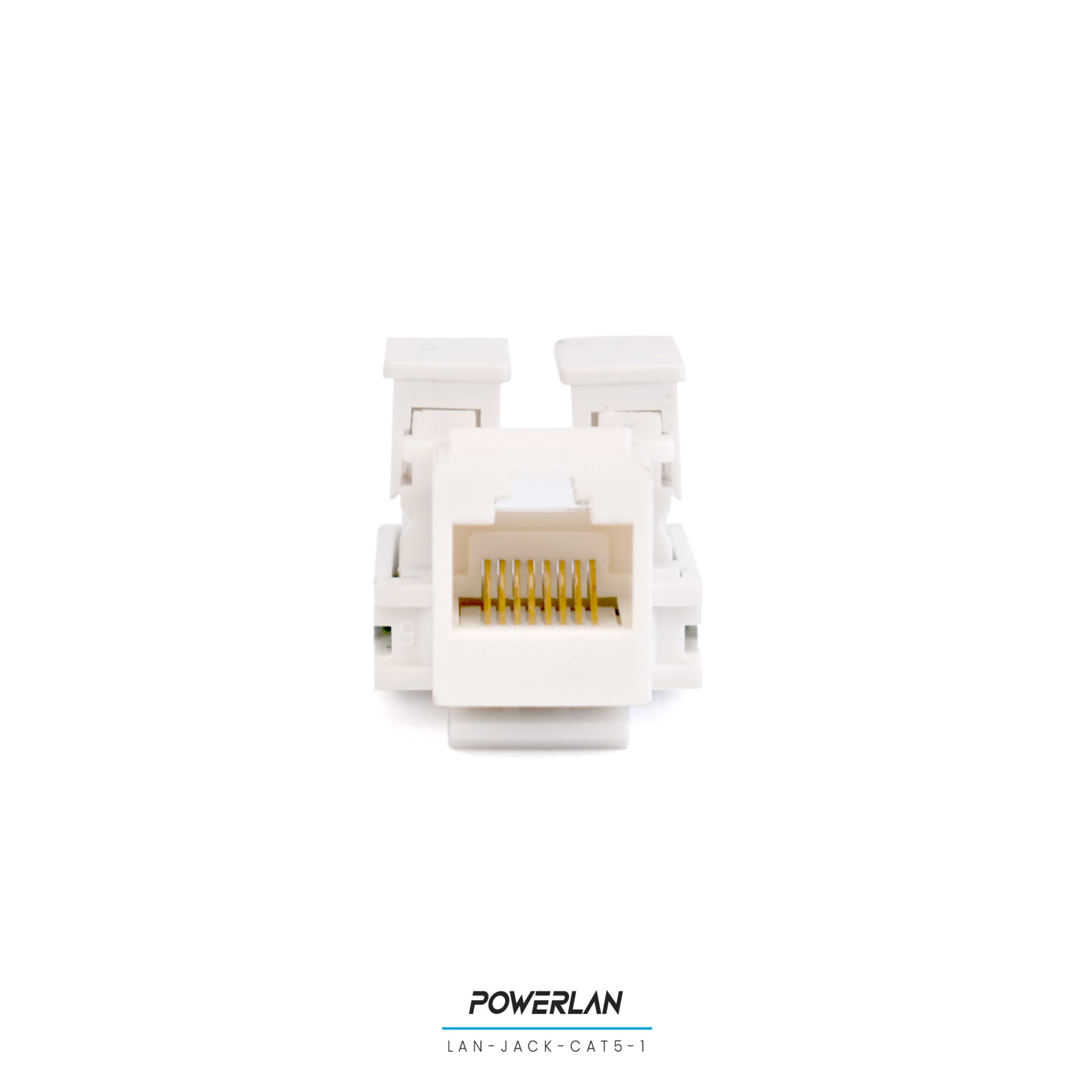 POWERLAN LAN-JACK-CAT5-1 JACK RJ45 CAT5E BLANCO – Sawerin Networks