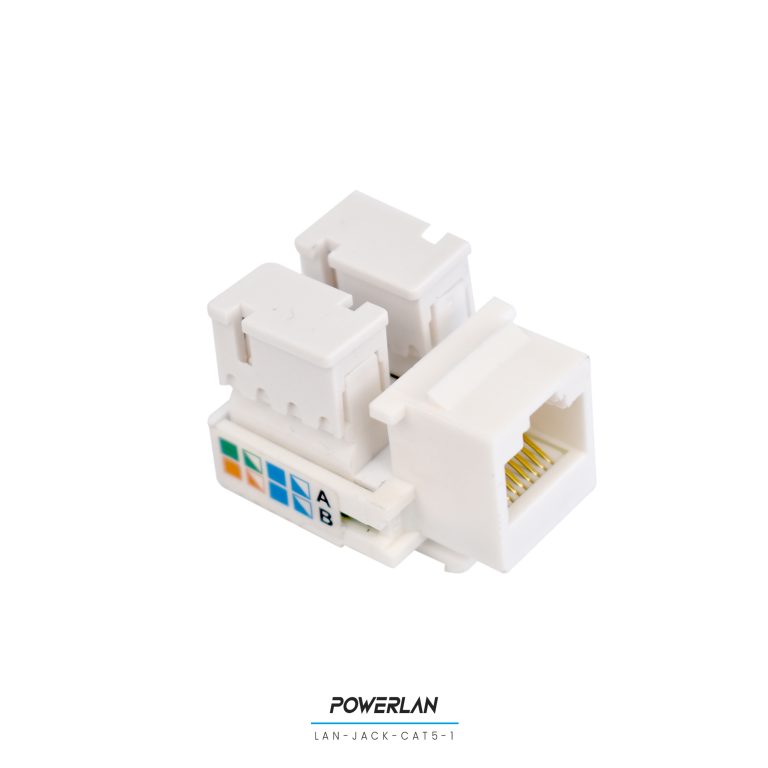 POWERLAN LAN-JACK-CAT5-1 JACK RJ45 CAT5E BLANCO – Sawerin Networks