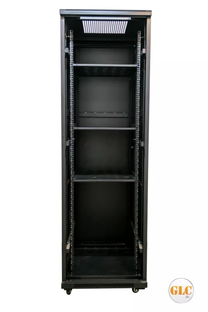 GLC RACK 19 DE 40U PROF 800 PTA. CRISTAL DELANTERA - Sawerin Networks